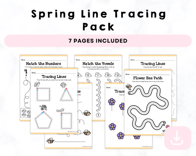 Spring Line Tracing Pack